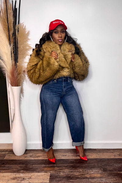 LUXE FUR CROPPED JACKET – Andreeaa